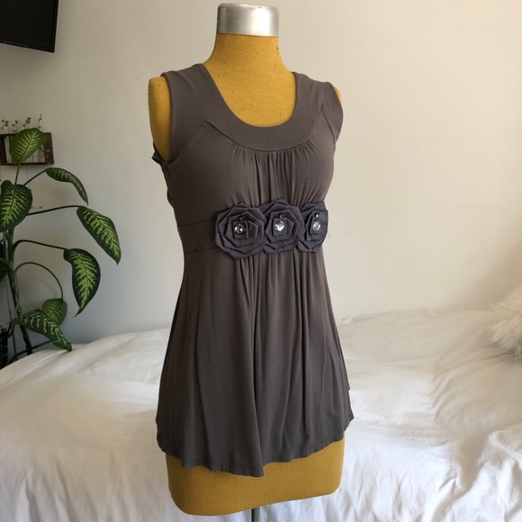 Vertigo Paris | Tops | Y2k Grey Top | Poshmark